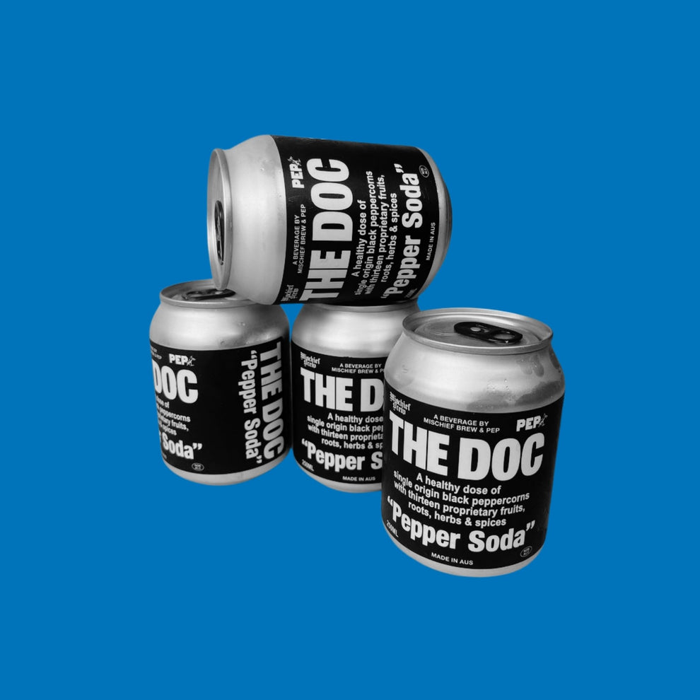 The Doc Pepper Soda – 4-Pack (250 ml Cans)